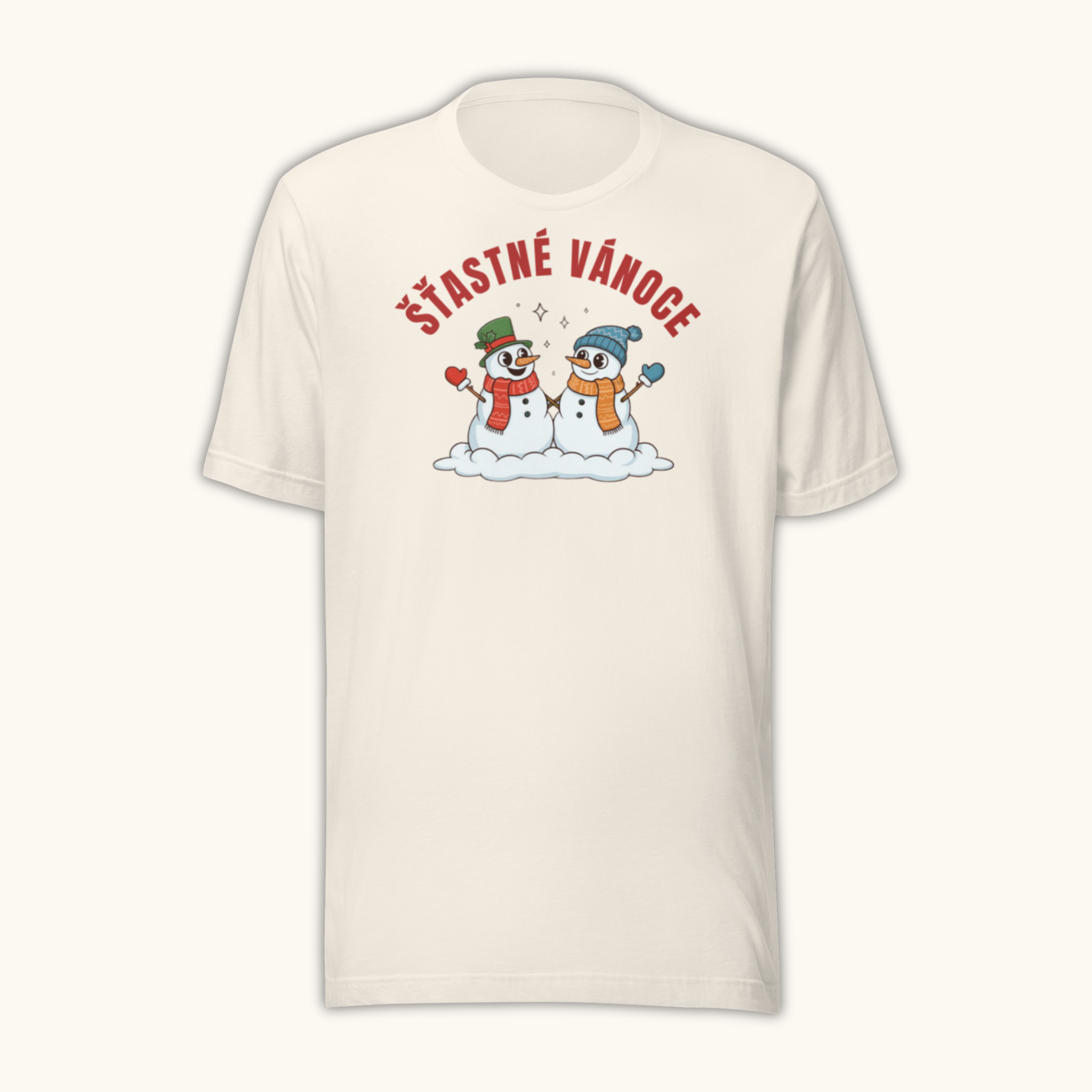 Šťastné Vánoce Snowmen – Women’s T-Shirt | Czech Christmas Apparel ...